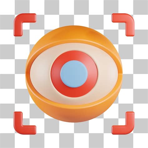 Premium Psd Retina Scan 3d Icon Premium Psd Retina Scan 3d Icon
