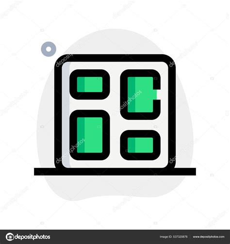 Tile Dashboard Layout Computer Application Organizing Stock Vector Image By ©get4net 537320878