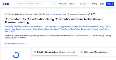 Coffee Maturity Classification Using Convolutional Neural Networks And