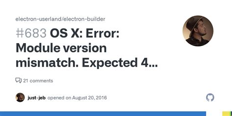 Os X Error Module Version Mismatch Expected 48 Got 49 · Issue 683 · Electron Userland
