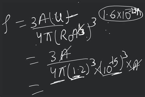Radius Of Nucleus May Be Given As Rn R0 ⋅a1 3 Where A Mass Number And