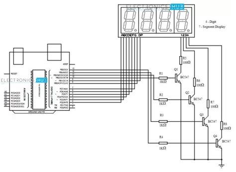 7 Segment Led Counter Circuit Diagram