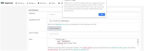 Connecting Superset To Hive With Kerberos Failing · Issue 4951