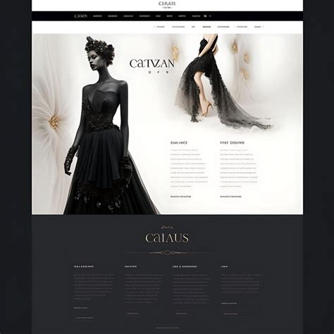 Premium Ai Image Luxurious Web Layout With Custom Designs For Different Site Areas To Showcase