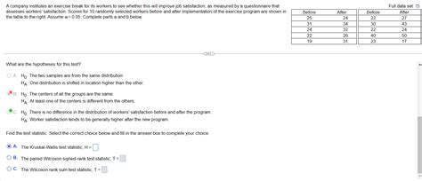Solved Find The Test Statistic Select The Correct Chegg Com