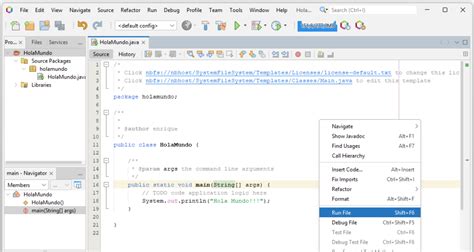Hola Mundo Mi Primer Programa Java