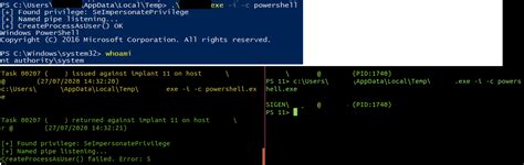 [bug] printspoofer · issue 139 · nettitude poshc2 · github