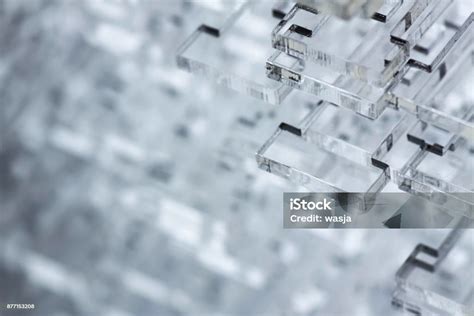 추상첨단 배경입니다 투명 한 플라스틱이 나 유리의 세부 사항입니다 플 렉 시 글라스의 레이저 절단 플라스틱에 대한 스톡 사진 및 기타 이미지 Istock