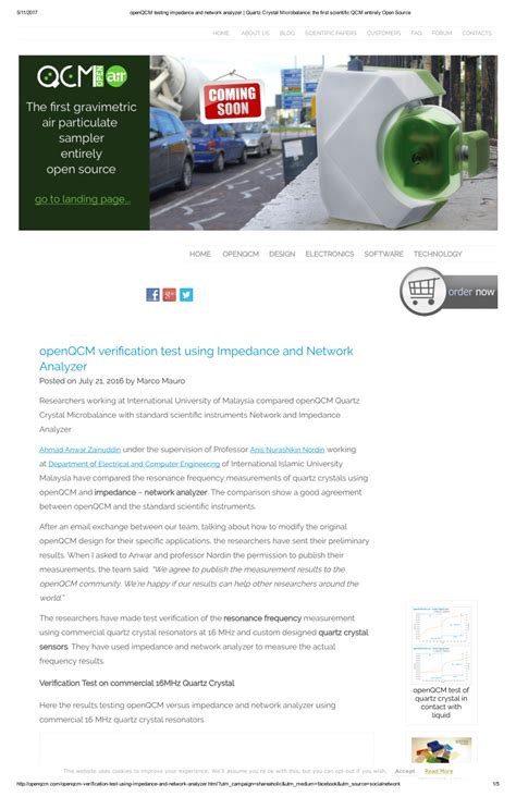 pdf openqcm testing impedance and network analyzer quartz crystal microbalance the first