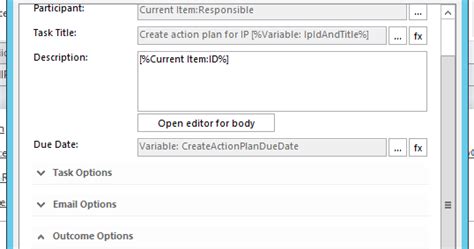 Sharepoint 2013 Workflow Error Custom Outcome Column Returns Default Option As A Task Result