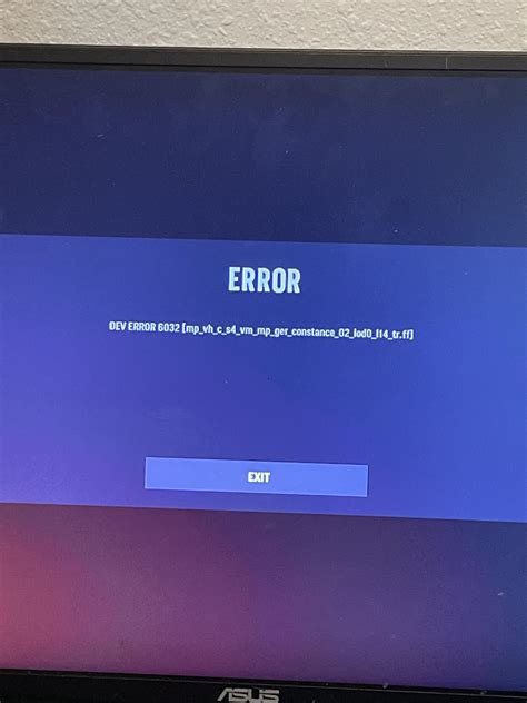 DEV ERROR R CallofDutyVanguardCoD