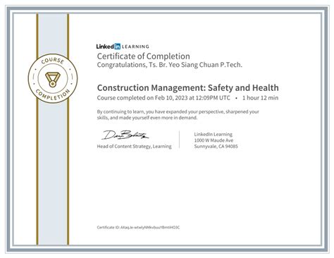ts br yeo siang chuan p tech on linkedin certificate of completion