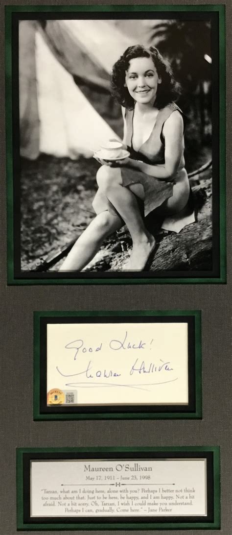 Maureen Osullivan Tarzan Signed Cut The Million Dollar Gallery
