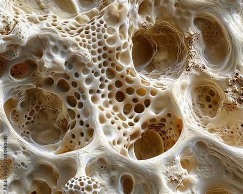 11 Microstructure Of Bone Tissue Showing The Detailed Cellular Structure And Patterns High