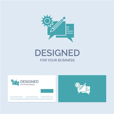 Chat Communication Discussion Setting Message Business Logo Glyph Icon Symbol For Your