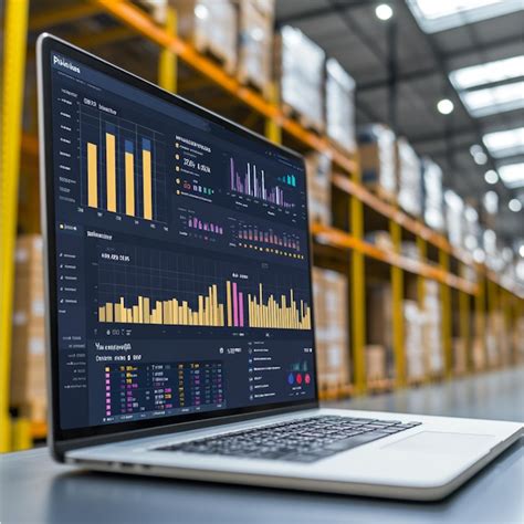 A Warehouse Management System Dashboard Displaying Realtime Data And
