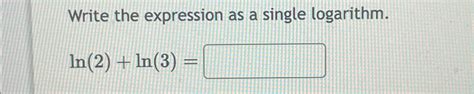 Solved Write The Expression As A Single Chegg