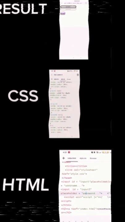 sign up form using html css editing shorts html css youtube