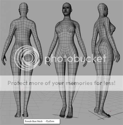 Female Base Mesh Feedback Needed Polycount