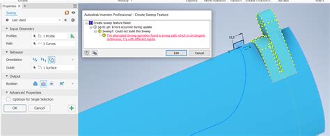 Solved Applying Sweep On Curved Surface By Fixed Orientation Error Autodesk Community