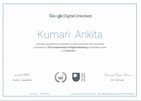 Ankita Raj On Linkedin Finally I Achieve The Fundamentals Of Digital