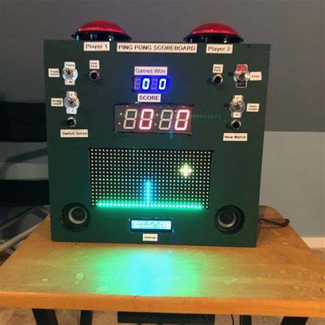 Ping Pong Scoreboard With Animation And Sound Hackaday Io