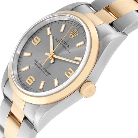 Rolex Oyster Perpetual Watch Steel And Gold Two Tone 14203 Swisswatchexpo