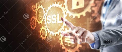 Ssl Secure Sockets Layer Concept Secured Communications Concept Stock