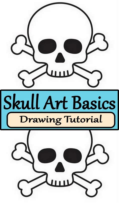 Draw Skull With Crossbones