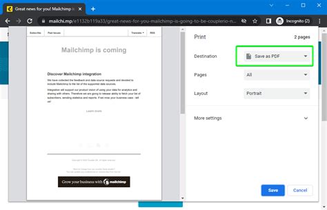 How To Export Mailchimp Campaign As Csv Excel Pdf Html Blog