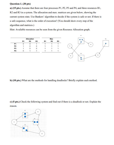 Solved Question 1 30 Pts A 15 Pts Assume That There