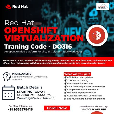 Shyam Upadhyay On Linkedin Starting Redhat Openshift Virtualization Training Do316 From Today