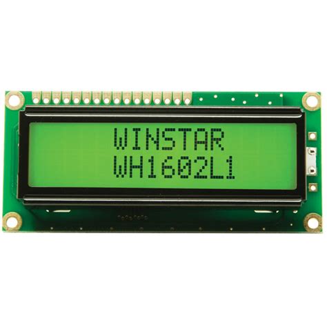Winstar 16 X 1 Alphanumeric LCD Displays Rapid Electronics