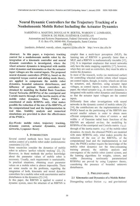 pdf neural dynamic controllers for the trajectory tracking of a