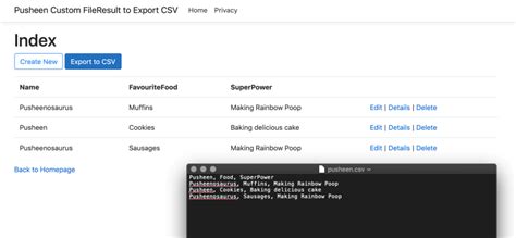 C Creating A Custom Fileresult To Export Data Into A Csv File Using Streaming In A Net Core 3