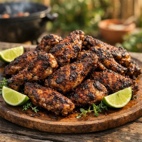 Jamaican Jerk Chicken Wings Recipe Itsonlyrecipes