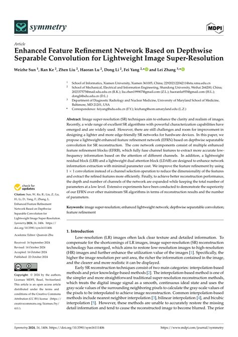 pdf enhanced feature refinement network based on depthwise separable