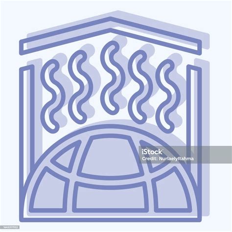 아이콘 온실 효과 기후 변화 기호와 관련이 있습니다 투톤 스타일 심플한 디자인 편집 가능 간단한 그림 개발에 대한 스톡 벡터 아트 및 기타 이미지 Istock