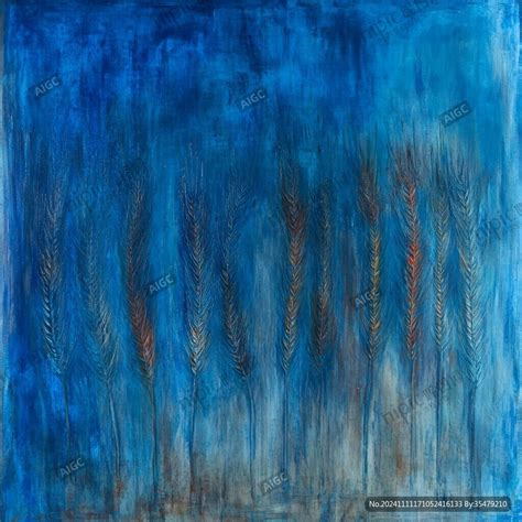 Ai创作图蓝色线条抽象画 巨幅橙蓝抽象地毯纹 麦田抽象画 抽象画木纹 风之抽象画 宽幅蓝色水墨画 孔雀蓝装饰画 抽象线条背景墙 芦苇油画 树枝壁画 抽象线条壁画 蓝色抽象画 稻穗抽象画 羽毛