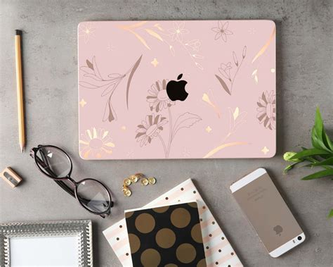 Pink Macbook Air 13 Skin Macbook Pro 13 2018 Skin Flower Etsy