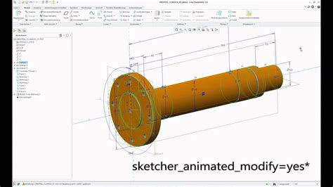 Ptc® Creo® Sketcheranimatedmodify Youtube