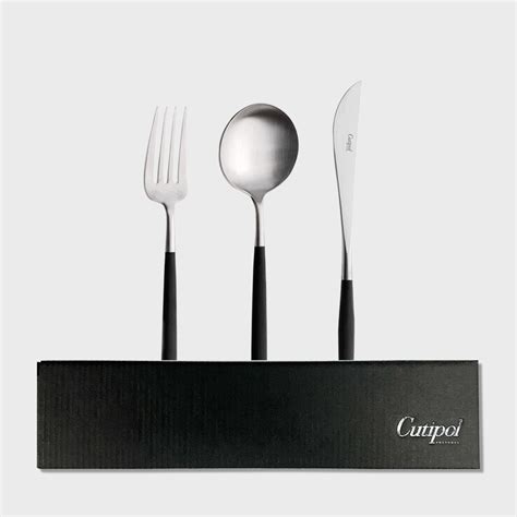 큐티폴 고아 블랙실버 디너 3종 선물세트디너스푼디너포크디너나이프 감도 깊은 취향 셀렉트샵 29cm