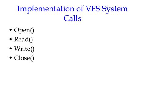 PPT Virtual File System In Linux Chap In Understanding The Linux Kernel PowerPoint