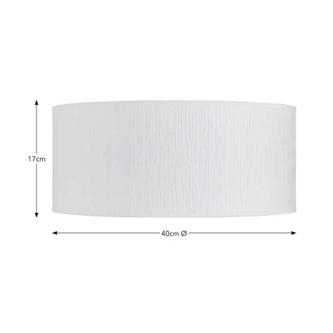 Rippled Paper Shallow Diffuser Drum Lamp Shade Dunelm
