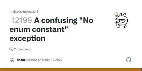 a confusing no enum constant exception · issue 2199 · mybatis