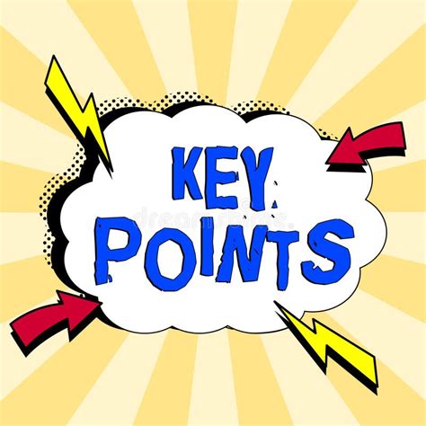 Writing Displaying Text Key Points Word For Most Important Piece Of