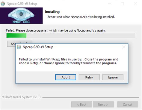 Upgrading From WinPcap To Npcap 0 99 R9 Has Multiple Failures Issue 369 Nmap Npcap GitHub