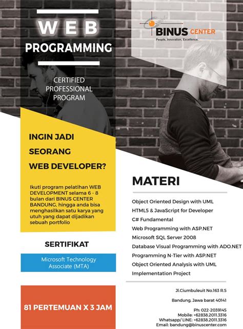 Binus Center Bandung On Linkedin Ingin Menjadi Seorang Web Developer