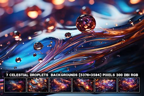 7 Abstract Cosmic Elixir Backgrounds Textures Filtergrade