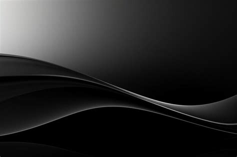Black Abstract Background Of Dynamic Flowing Waves Premium Ai Generated Image